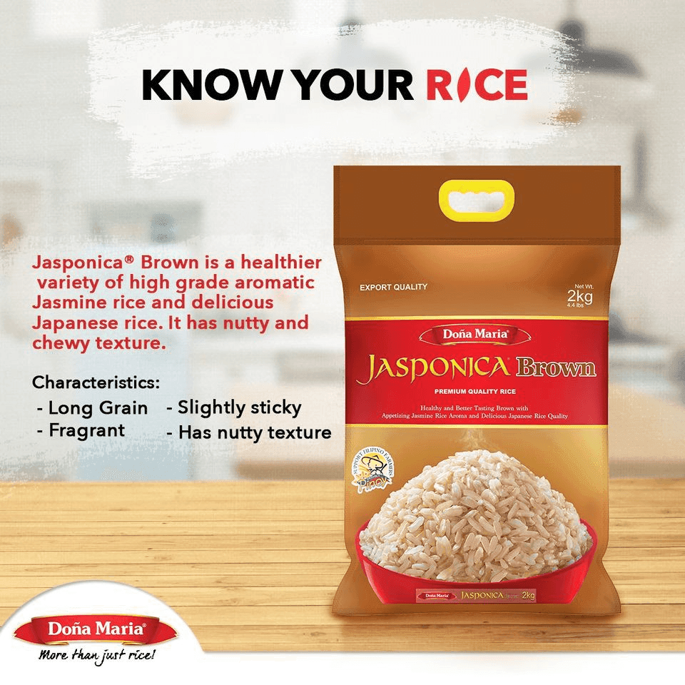 Dona Maria Jasponica Brown Rice - 2Kg – Pinoyhyper