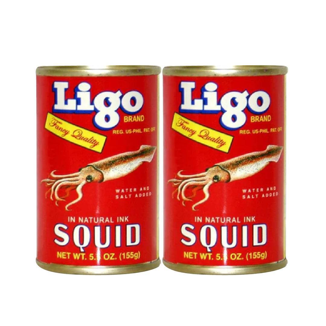 Ligo Squid in Natural Ink 155g x 2 Pcs – Pinoy Hyper Kuwait
