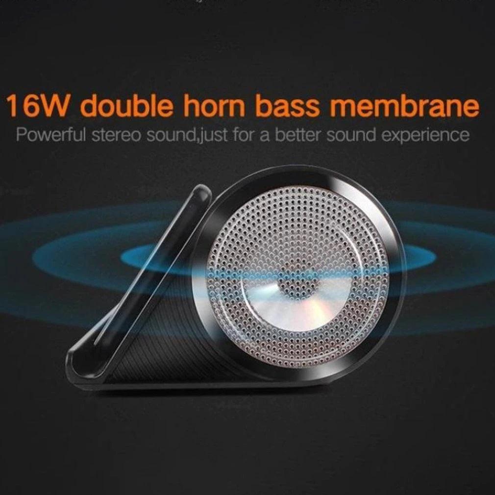 Lp-V9 Portable Bluetooth Speaker Subwoofer with Mobile Phone Bracket ...