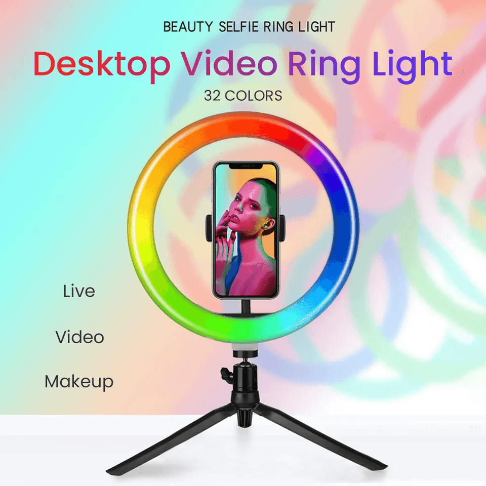 MJ-30 RGB LED Soft Ring Light With Stand-Selfie Light – Pinoyhyper