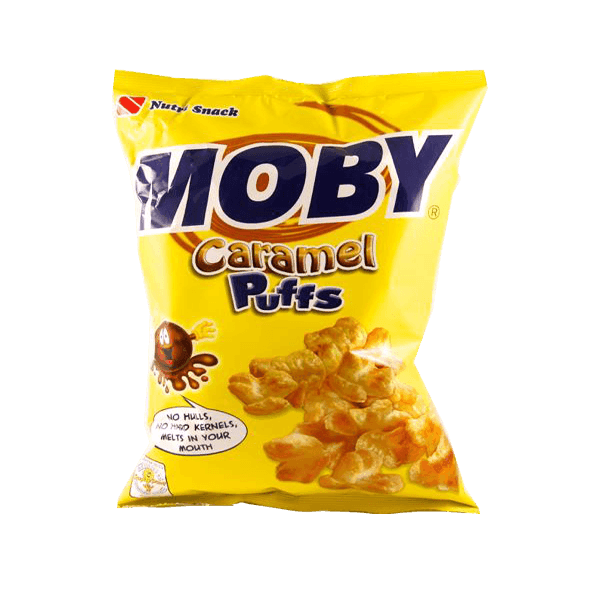 Moby Caramel Puffs 60g - Nutri-Snack – Pinoyhyper