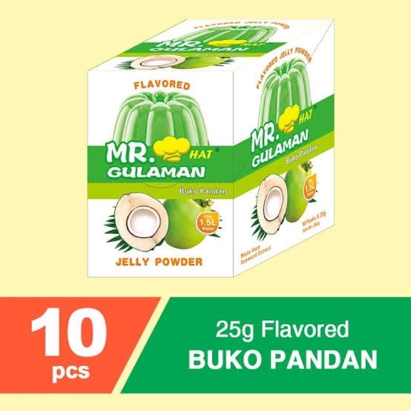 Mr. Hat Gulaman Buko Pandan Jelly Powder 10pcs Pack – Pinoyhyper