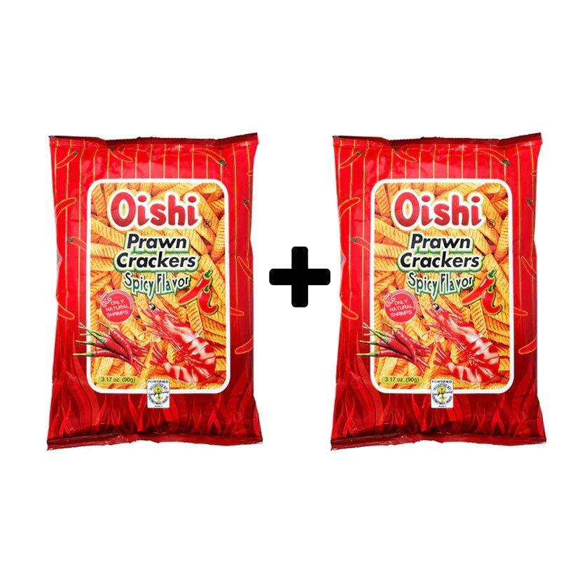 Oishi Prawn Crackers Spicy Flavor 2×90g - Big – Pinoyhyper