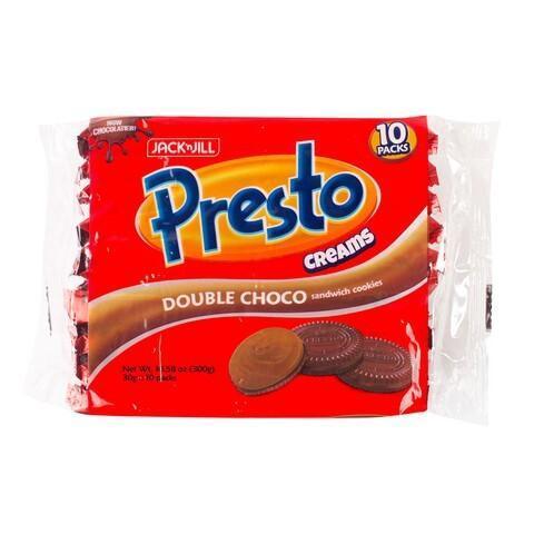 Presto Creams Double Chocolate 10x30gm – Pinoyhyper