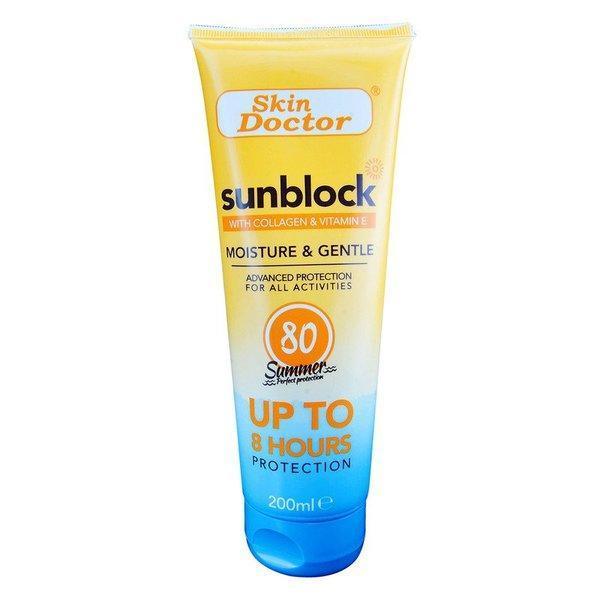 Skin Doctor Sunblock with Collagen & Vitamin E SPF80 - 200ml – Pinoyhyper