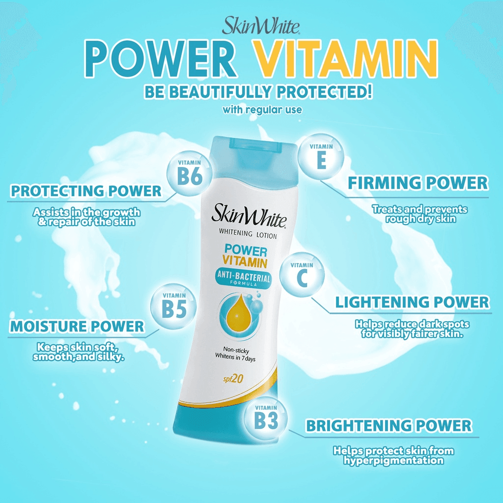 SkinWhite Brightening Power Vitamin Lotion SPF20 - 200ml – Pinoyhyper