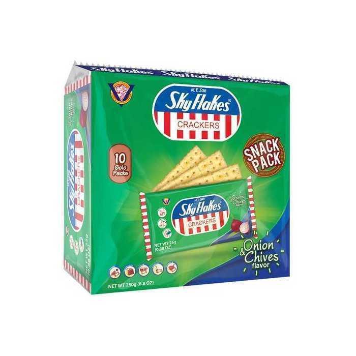 Sky flakes Snack Pack Onion Chives Flavor 10x25g(Old) – Pinoy Hyper Kuwait